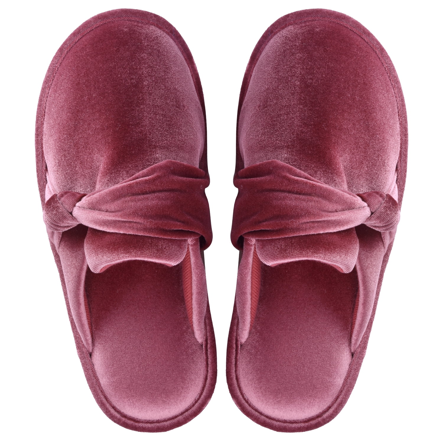 VONMAY Women's Slippers Velvet Slip on House Shoes Cozy Spa Slippers ...