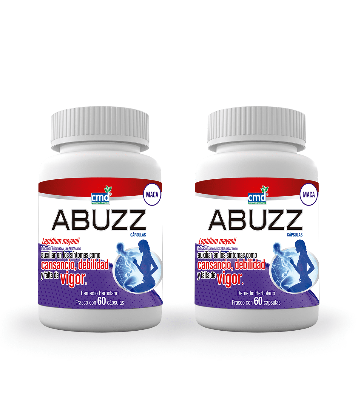 ABUZZ Lipidum meyenii (Maca) | CMD | Duo pack con 2 frascos de 60 ...