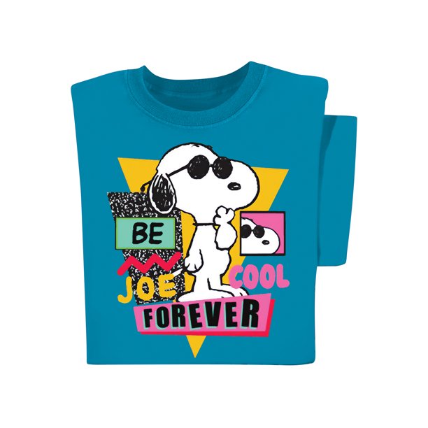 Collections Etc Be Joe Cool Forever Graphic Short Sleeve Cotton T-Shirt ...