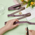 7.7 Yards Purple Boho Jacquard Ribbon Trim Vintage Jacquard Ribbon ...