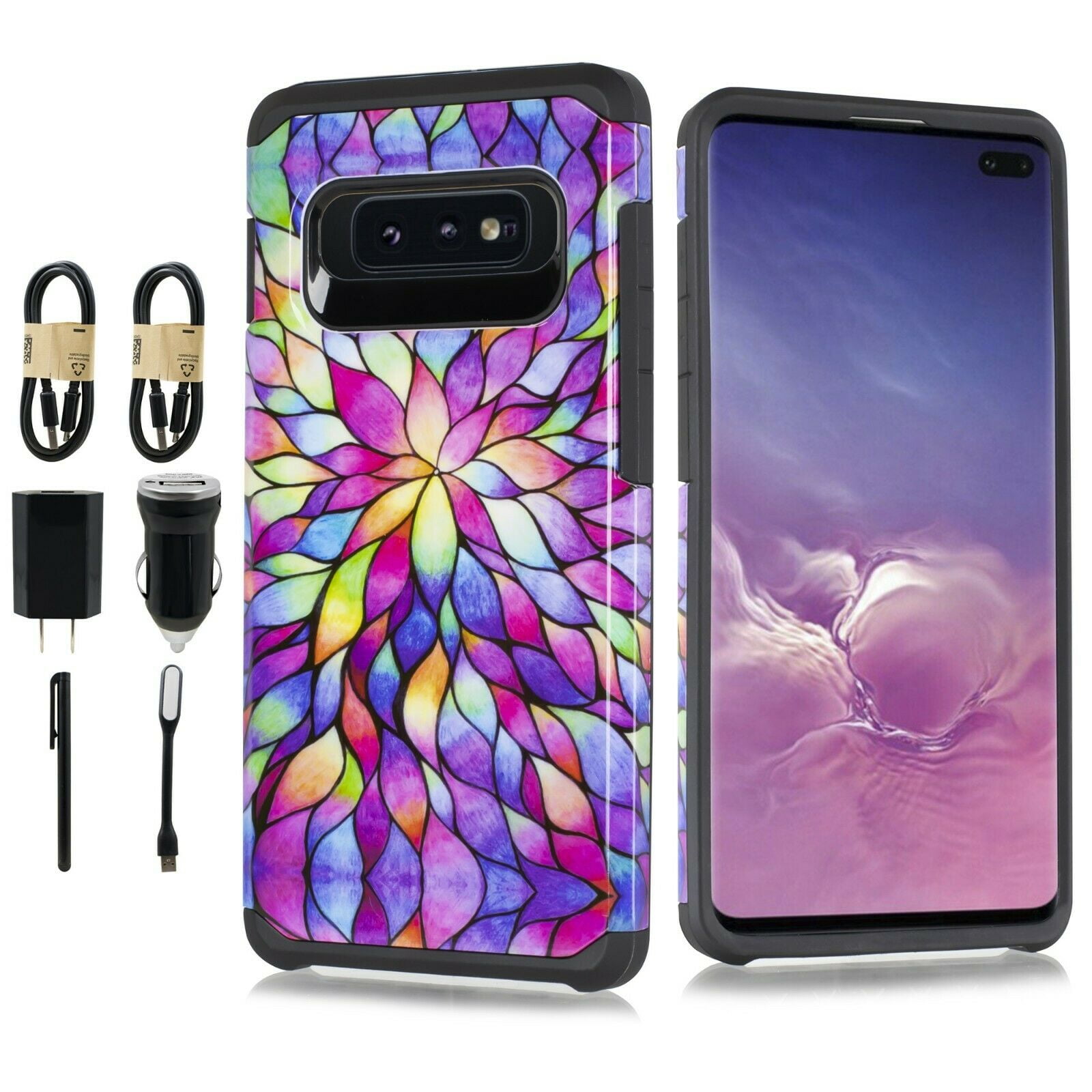 Value Pack for 6.1" Samsung Galaxy S10 Lite Graphic Slim Case Dual ...