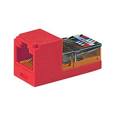 Panduit Mini-Com Cat5/Cat5e Jack Module (T568A/T568B), Black CJ588BL ...