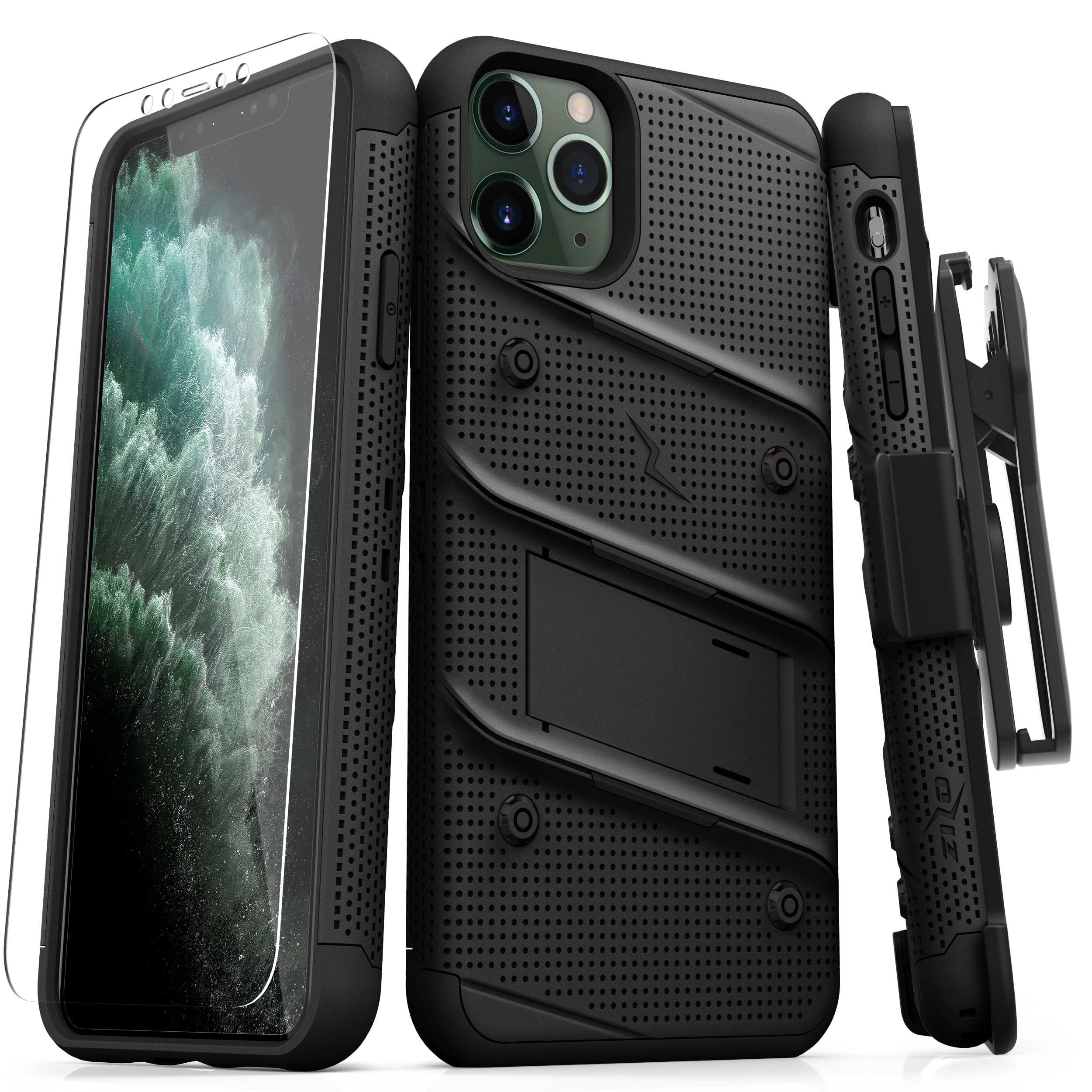 Zizo Bolt Phone Case for iPhone 14 Pro Max with Holster and Tempered ...