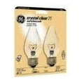GE 73122 - 25FM/AU/CF F15 Decor Flame Tip Light Bulb - Walmart.com