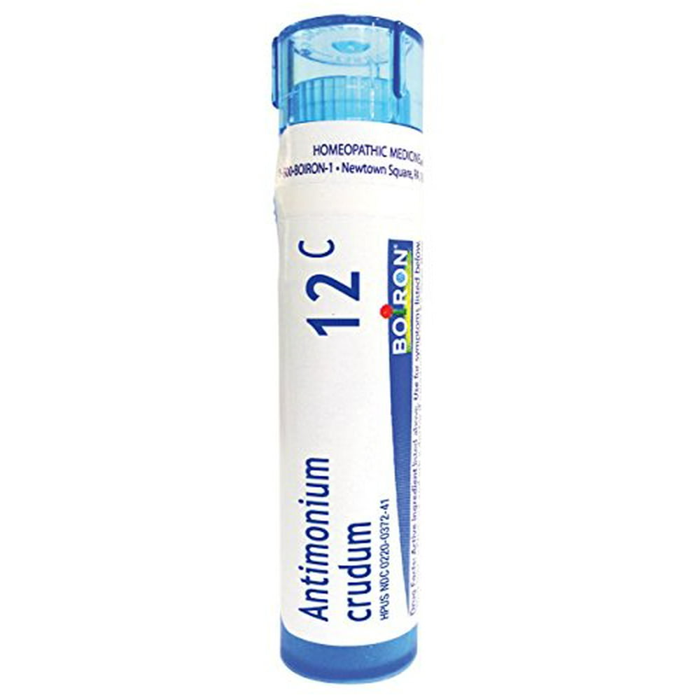 Boiron Antimonium Crudum 12C, 80 Pellets, Homeopathic Medicine for ... Boiron Antimonium Crudum 12C, 80 Pellets, Homeopathic Medicine for ...