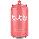 Bubly Carbonated Grapefruit Sparkling Water Drink, 12 fl oz, 8 Pack Cans - Walmart.com
