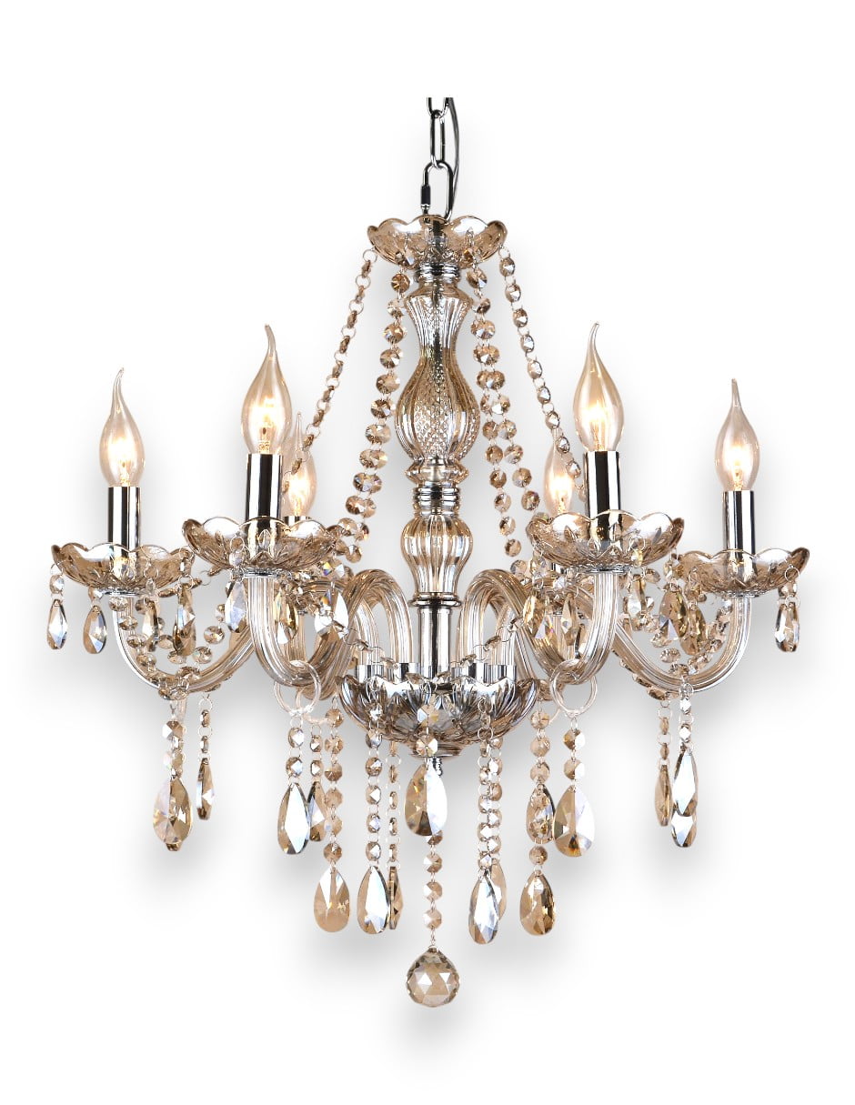 Candil de Techo Cristal Cortado D'Gala Iluminación DG9014 Champagne de ...