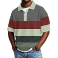 CCRFTGI Polo Shirts for Men Waffle Casual Short Sleeve Henley Shirts ...