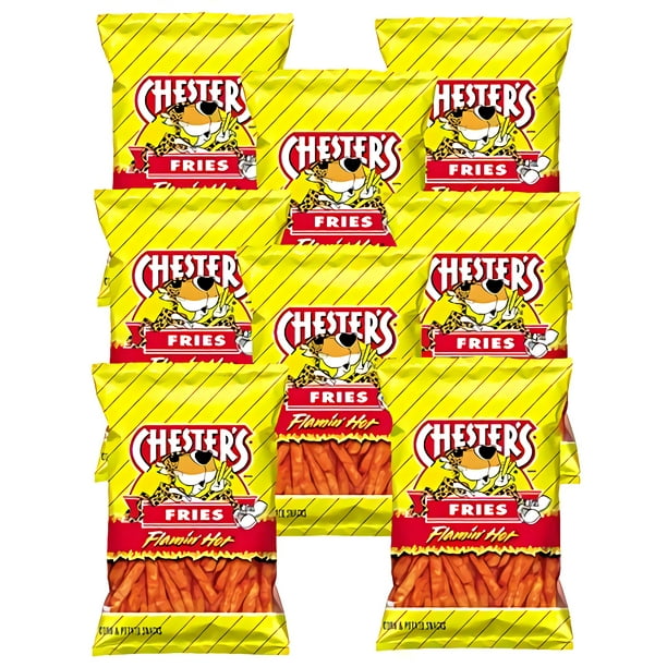Chester's Flamin' Hot Fries, 1.75 oz bags (Pack of 8) - Walmart.com