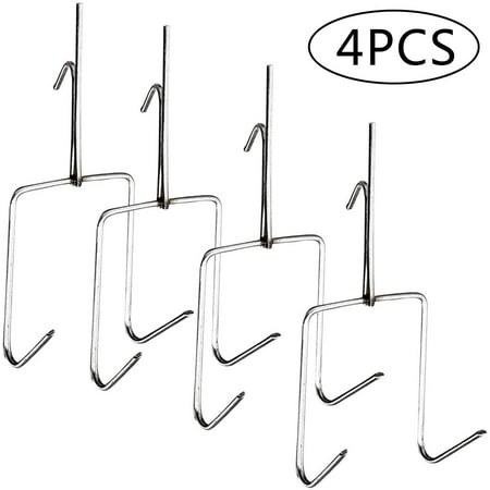 Magiin 4 Pack Stainless Steel Bacon Hanger, Smoker Hooks Roast Duck ...