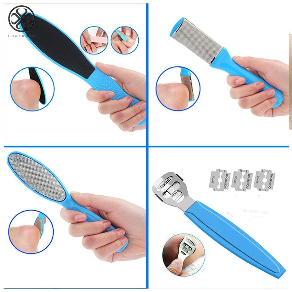 Luxtrada 8PCS Pedicure Kit Rasp Foot File Callus Remover Scraper Nail ...