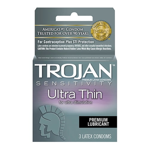Trojan Sensitivity Premium Lubricant Condoms For Ultra Stimulation - 3 ...