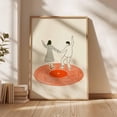 Affixzi Dancing Couple Wall Art Print, Retro Record Player Poster ...