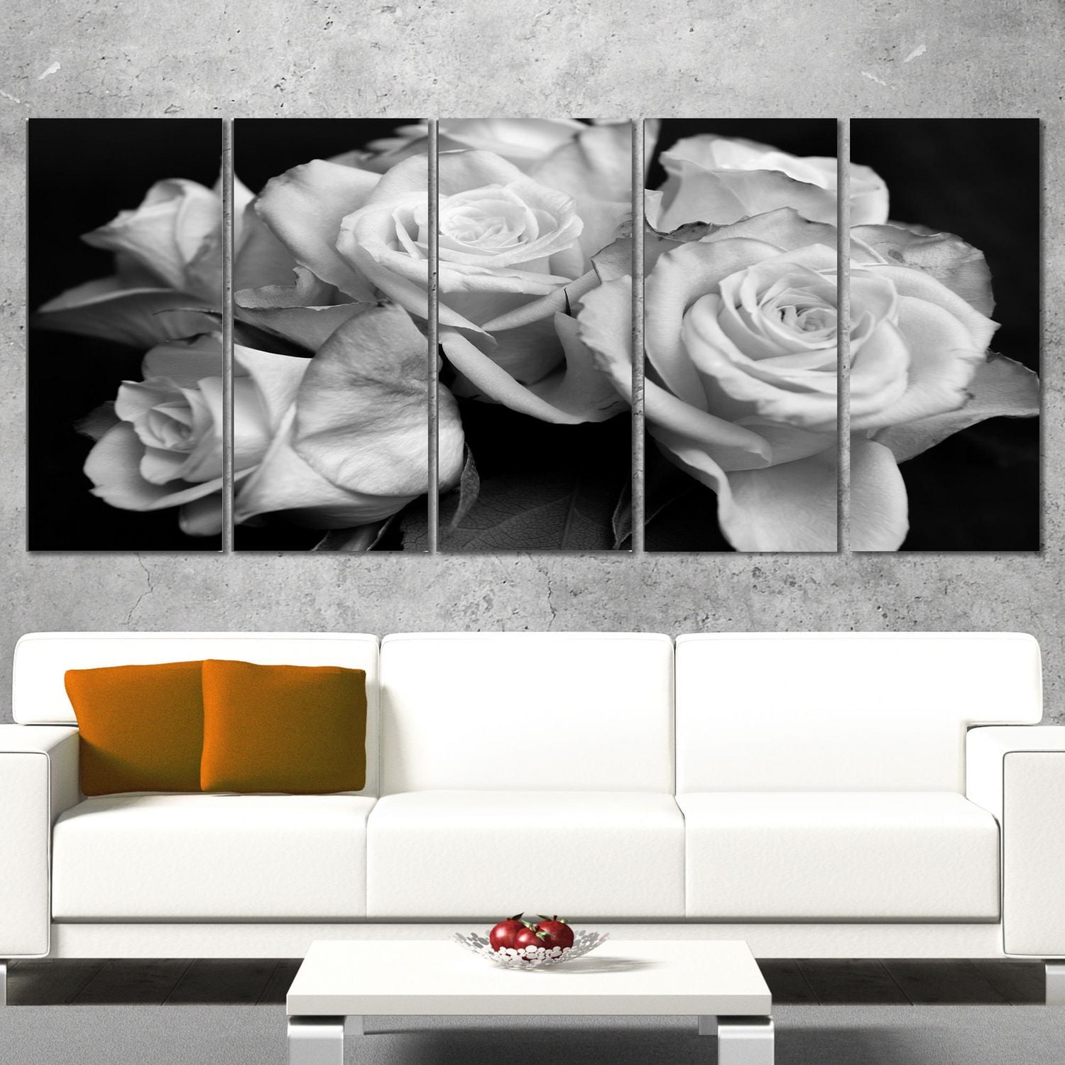Click here for Designart Design Art Bunch Of Roses Black And Whit... prices