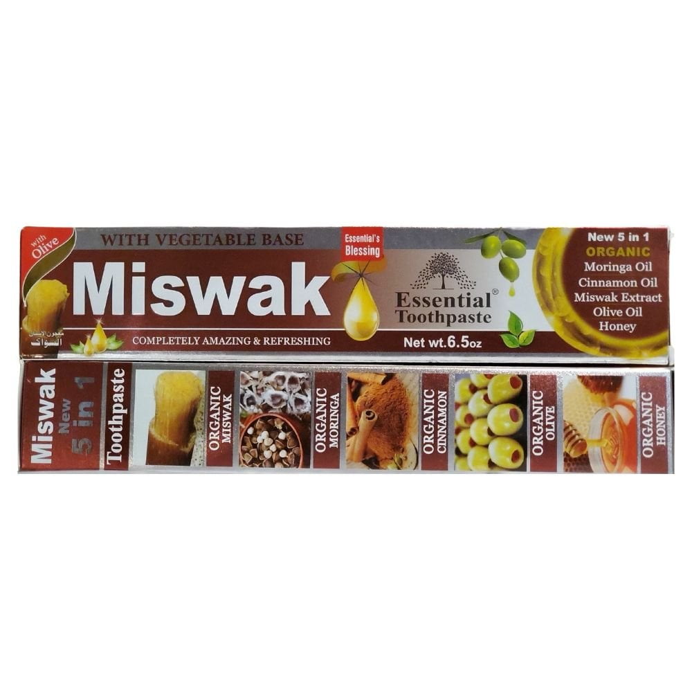 Essential Miswak Toothpaste Organic Vegan Fluoride Free 6.5oz - Walmart.com