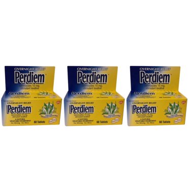 Perdiem Stimulant Laxative Tablets for Overnight Constipation Relief ...