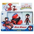 Marvel Spidey & His Amazing Friends Spiderman Toy: Miles Morales Techno-Racer Vehicle & Action ...