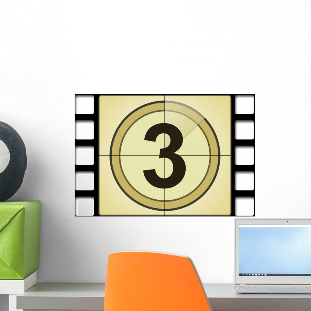 Movie Number 3 Wall Mural by Wallmonkeys Peel and Stick Graphic (18 in ...
