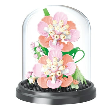 HI-REEKE Flower Micro Mini Building Block Set Hibiscus Bouquet Building ...