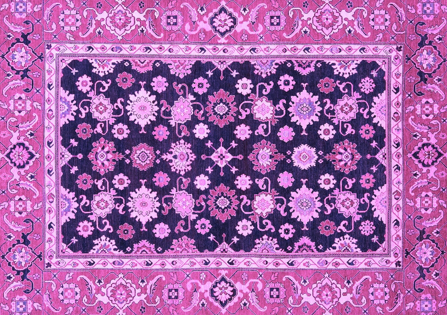 Ahgly Company Indoor Rectangle Abstract Purple Modern Area Rugs, 8' x ...