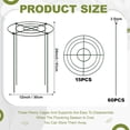 15 Pack Peony Cages and Supports 12'' Dx 24'' H Grow Through Metal ...