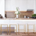 Summit Living Contemporary Glam 24 inch Saddle Bar Stools Set of 4 ...