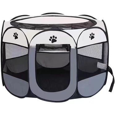 Blue Beagle Pet Exercise Pen, 36" Large Indoor & Outdoor Playpen for ...
