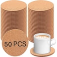 100 pcs Cork Coasters for Drinks, Bulk Blank Coasters DIY Crafts, Non ...