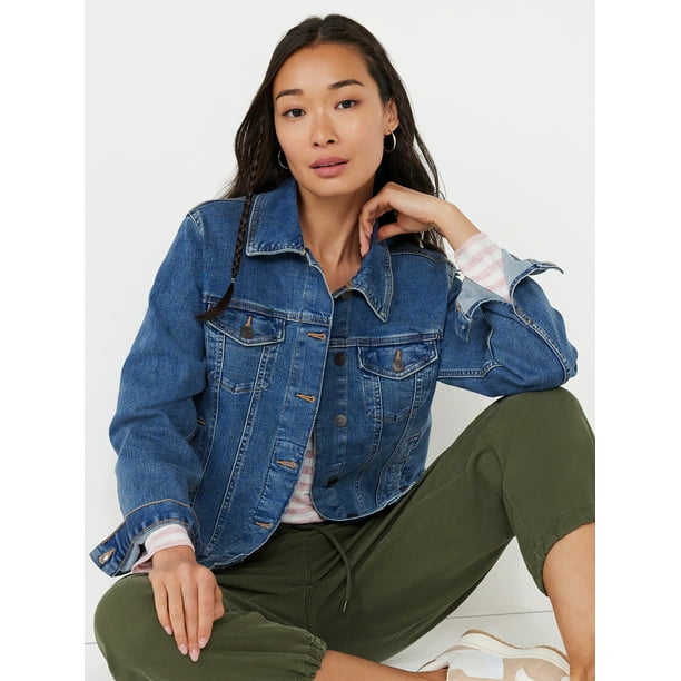 Time and Tru Women's Denim Jacket, Sizes XS-XXXL - Walmart.com