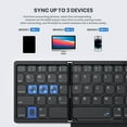 Thin Folding Keyboard with Enhanced Touchpad And Numeric Keypad Numpad ...