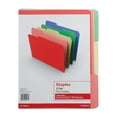 Staples Colored Top-Tab File Folders, 3 Tab, Assorted Colors, Letter ...
