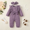 Younger Tree Baby Girl Romper Infant Fall Winter Clothes Ruffle Sweater Long Sleeve Bodysuit ...