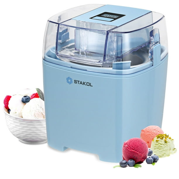 STAKOL 1.6 Quart Automatic Ice Cream Maker Freezer Bowl Dessert Machine ...