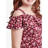 Justice Girls Flutter Sleeve Button Front Jumpsuit, Sizes XS-XLP ...