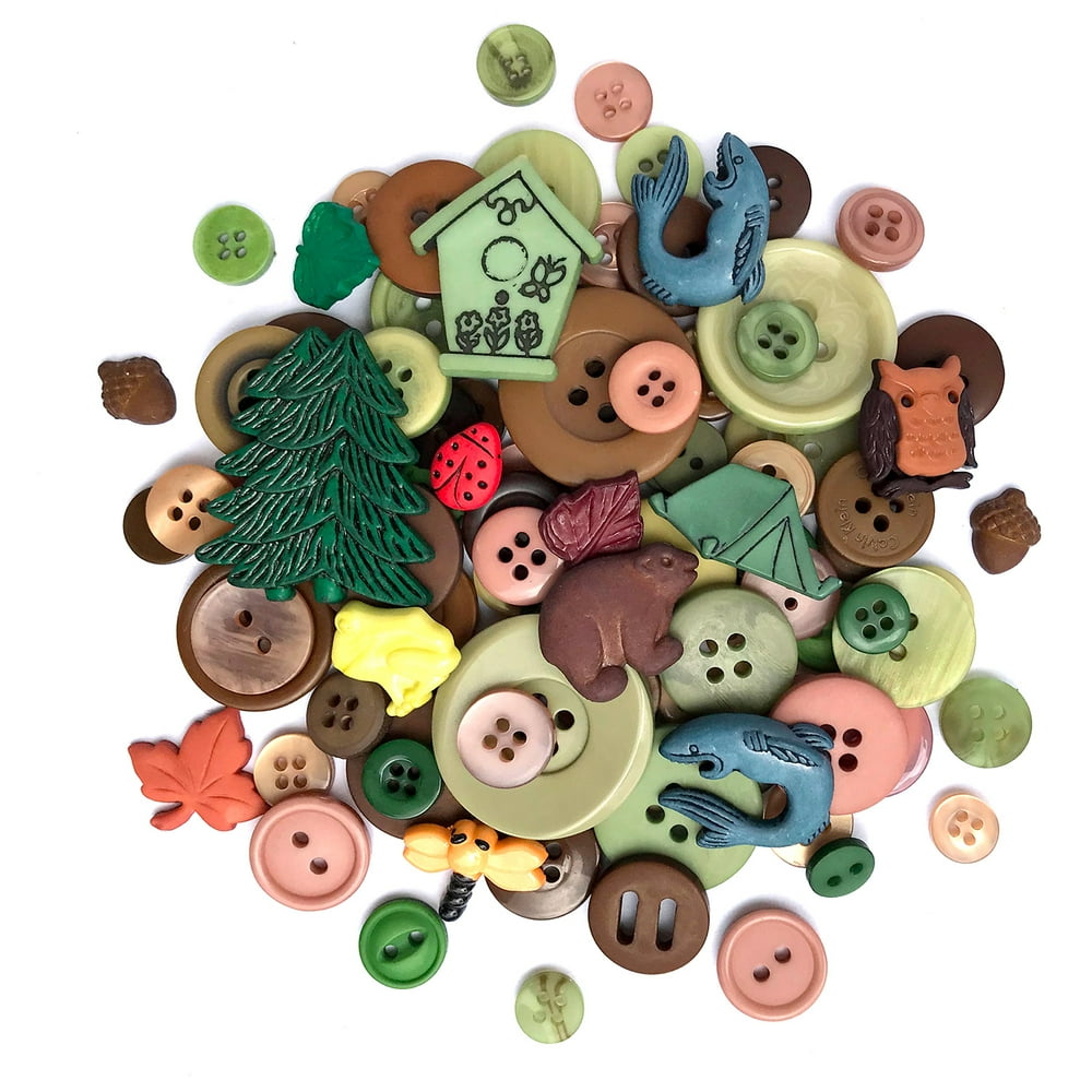 Buttons Galore Value Pack of Buttons for Crafts and Sewing- Outdoors ...