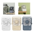 3 Speed Foldable Desk Fan Rechargeable 1200mAh Fan with Foldable Stand ...