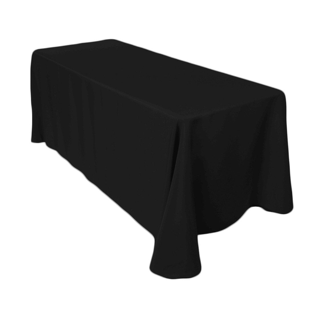 Gowinex Black 90" x 132" Rectangular Tablecloth Table Cover - Walmart.com