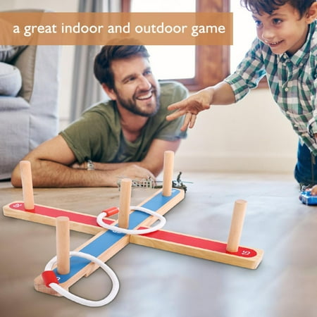 Ymiko Ring Toss Hoopla Game Set Ferrule Throwing Game Party Game for ...