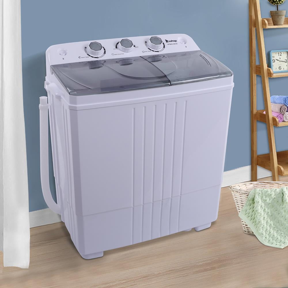 GoDecor 16.5lbsPortable Compact Mini Twin Tub Washing Machine - Large ...
