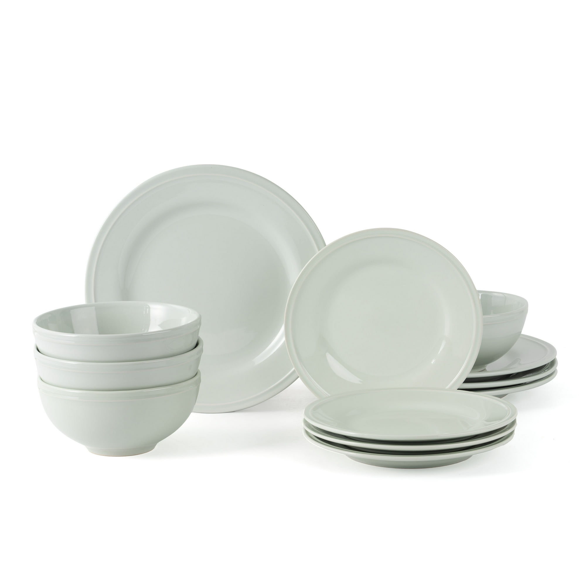 Click here for Mainstays Darby Green 12piece Stoneware Dinnerware... prices