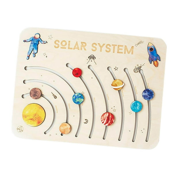 Wooden Solar System Puzzles Fine Motor Skills for Solar System Puzzle ...