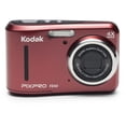 Kodak PIXPRO FZ43 Digital Camera (Red) + Extra Battery + LED +1 Yr ...