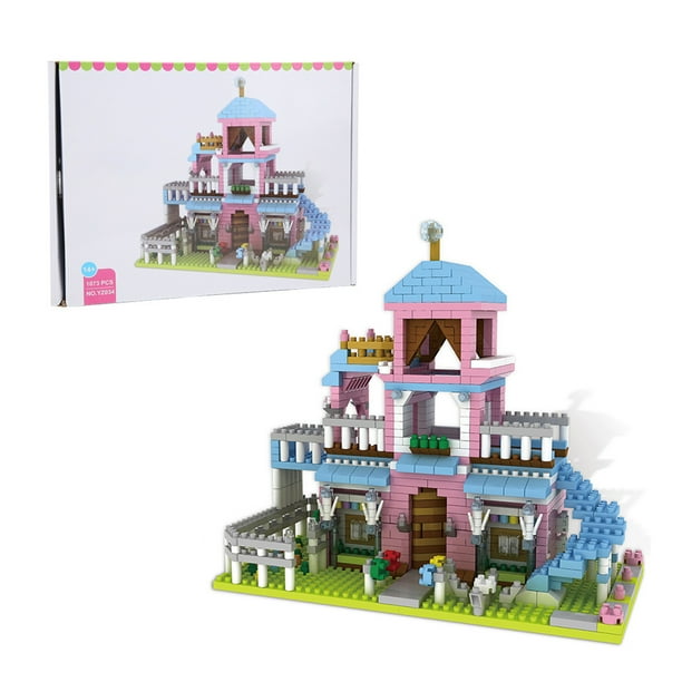 1073 Uds DIY ensamblar bloques de construcción modelo de Castillo ...
