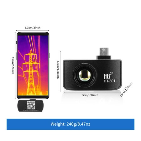 HT-301 Mobile Phone External Thermal Imager 25Hz Mobile Phone ...