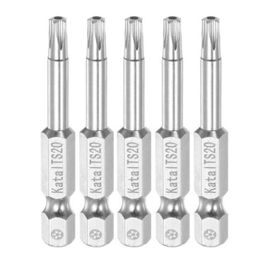 T40 Magnetic Security Star 5 Point Torx Screwdriver Bit 1/4" Hex Shank ...