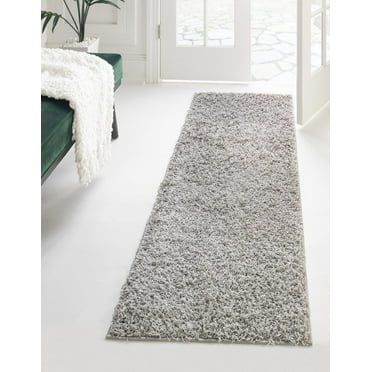 Unique Loom Soft Solid Shag Collection Area Rug - Aras (2' 7" x 13' 1 ...