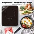 Portable Induction Cooktop 1200W,Single Hot Plate Countertop Burner 110 ...