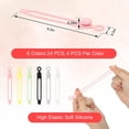 24 silicone cable ties, reusable wire束带, for wire harness ...
