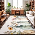 Area Rug 3x5ft Spring Flowers Vase Washable Area Rugs for Living Room ...