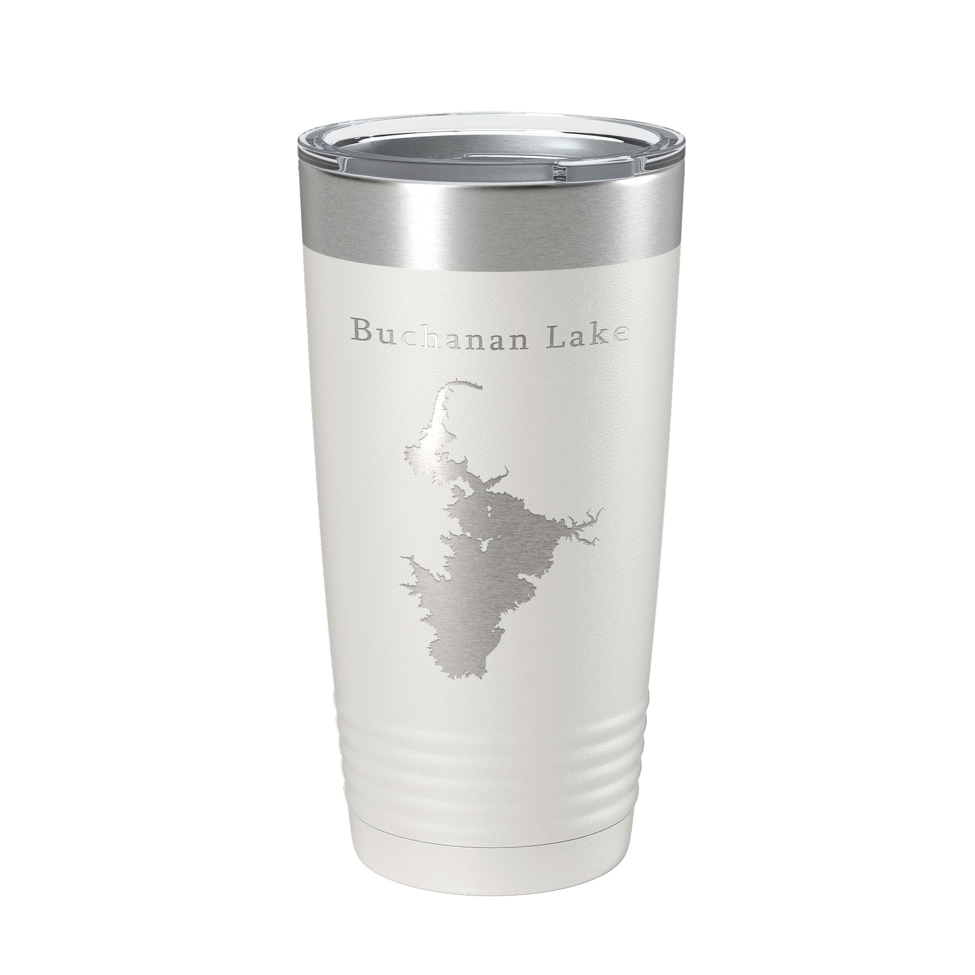 Buchanan Lake Map Tumbler Travel Mug Insulated Laser Engraved Coffee ...